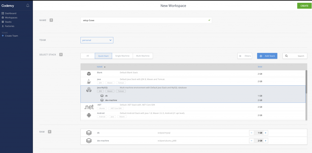 [Cloud IDE] Codenvy ファーストインプレッション – Waza Lab